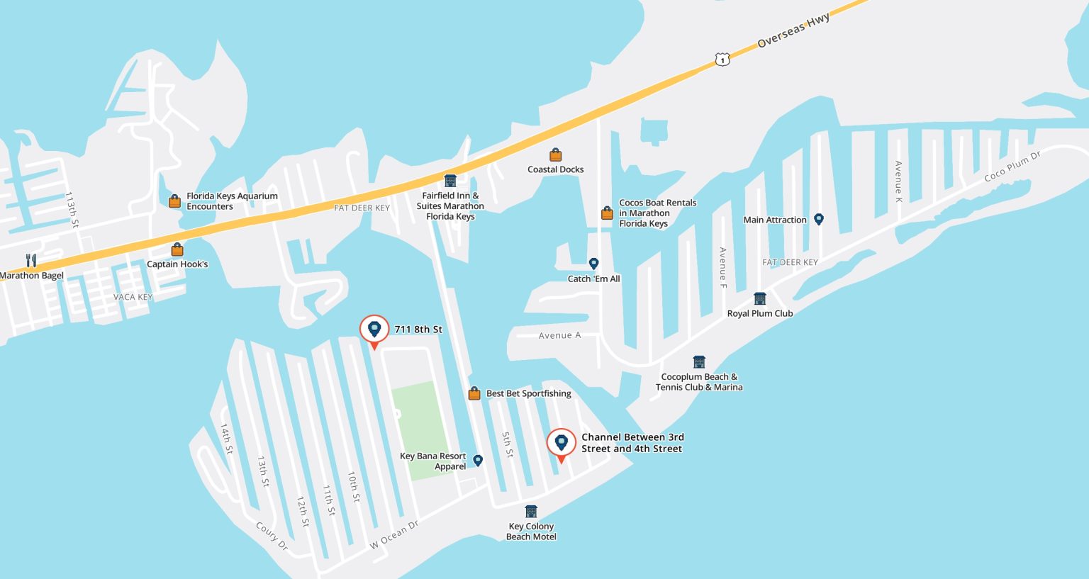 Marathon Florida Map and Directions - Florida Keys Villas