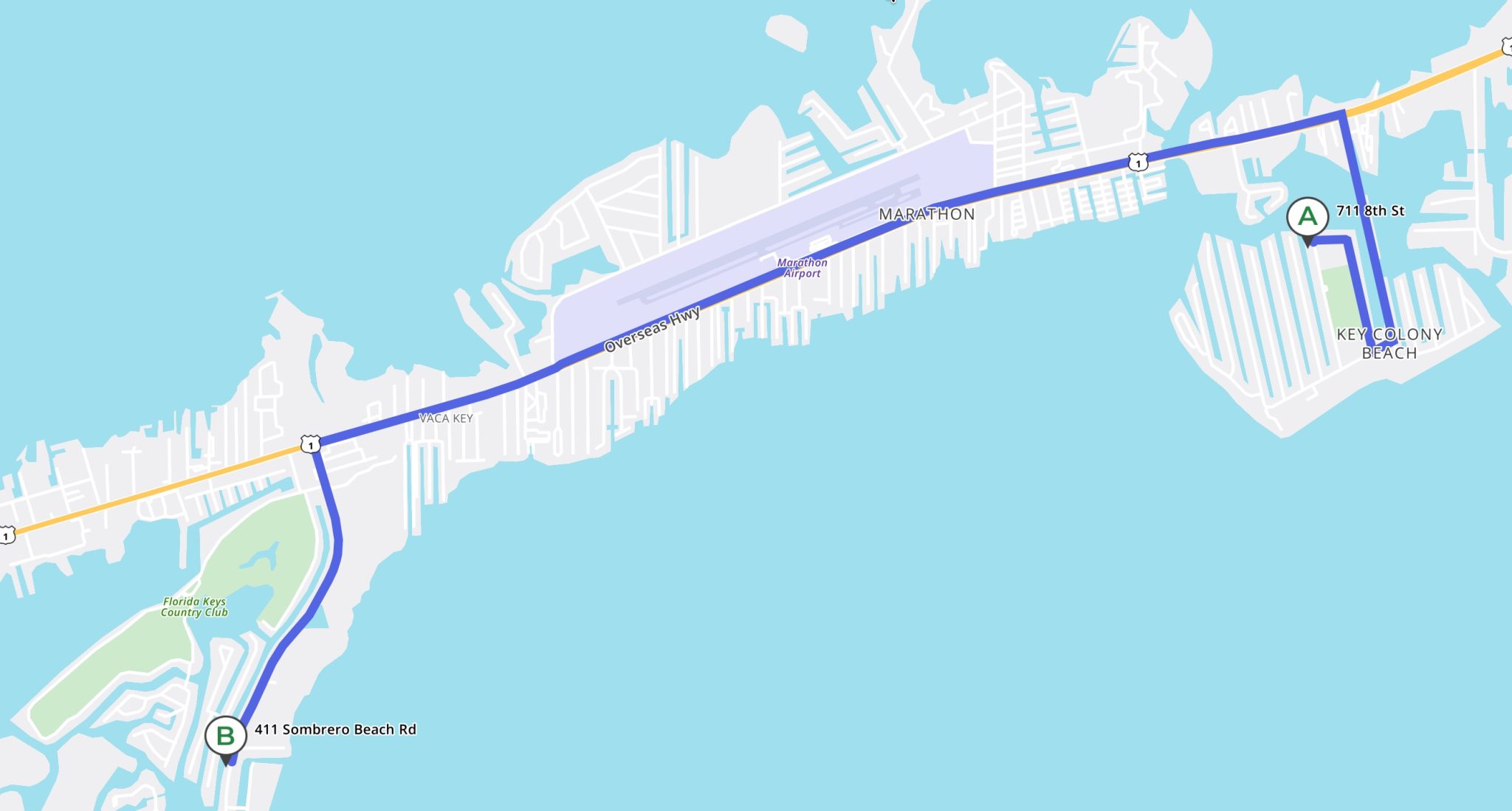 Marathon Florida Map and Directions - Florida Keys Villas