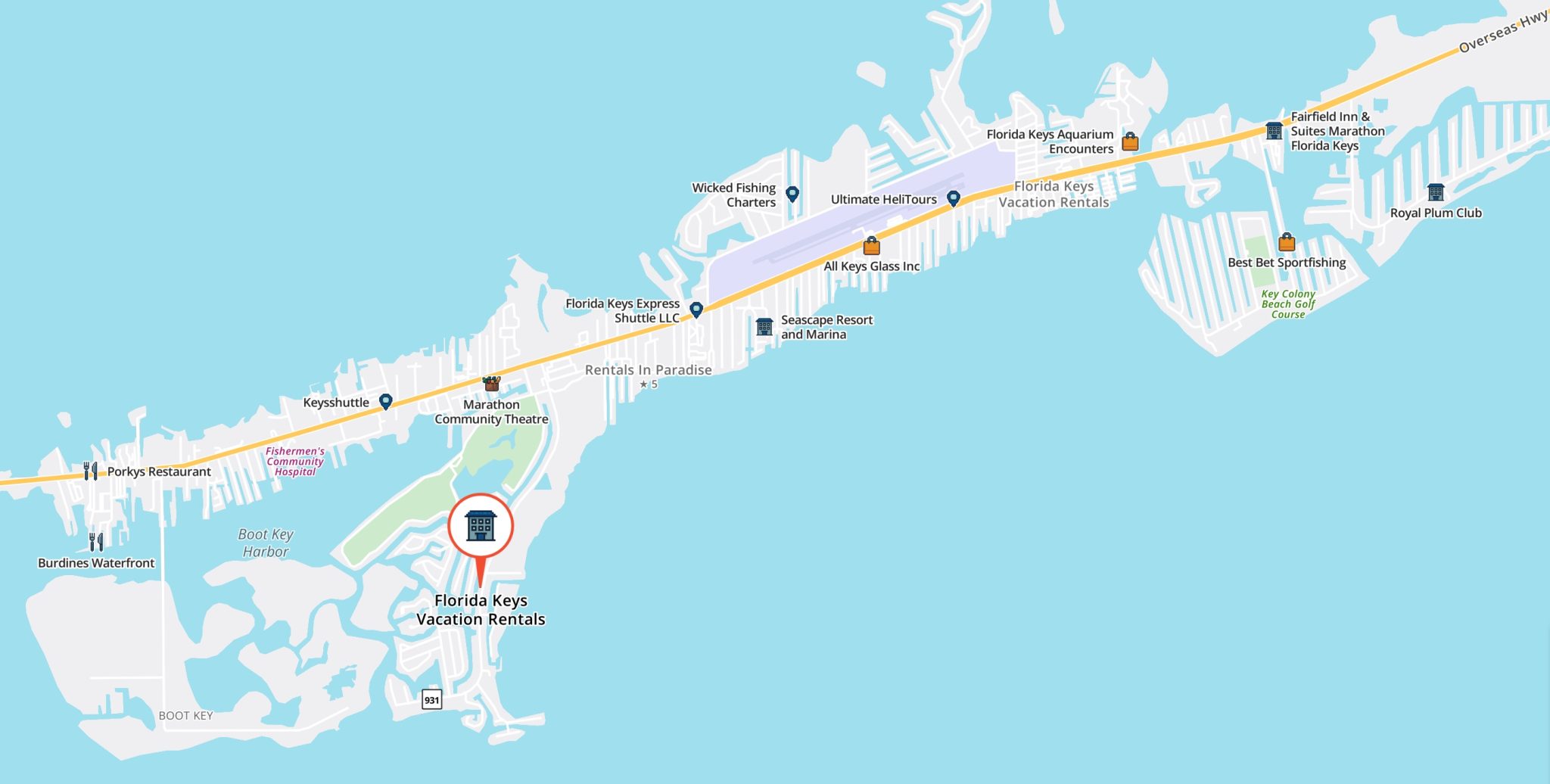 Marathon Florida Map and Directions - Florida Keys Villas